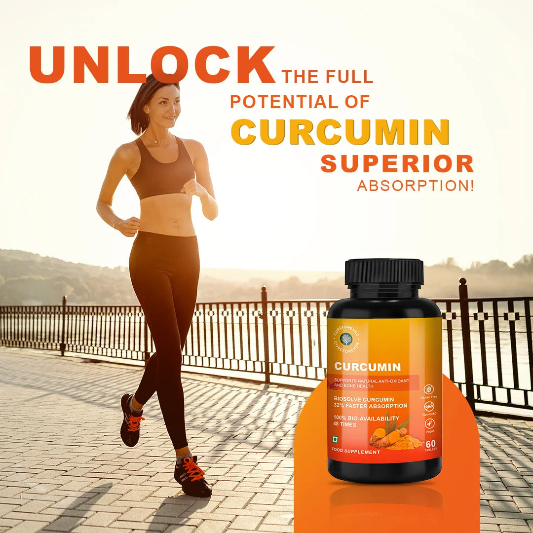 CureForever - Curcumin tablets Water Soluble Curcumin 30% 600 mg + Bio – Cure Forever
