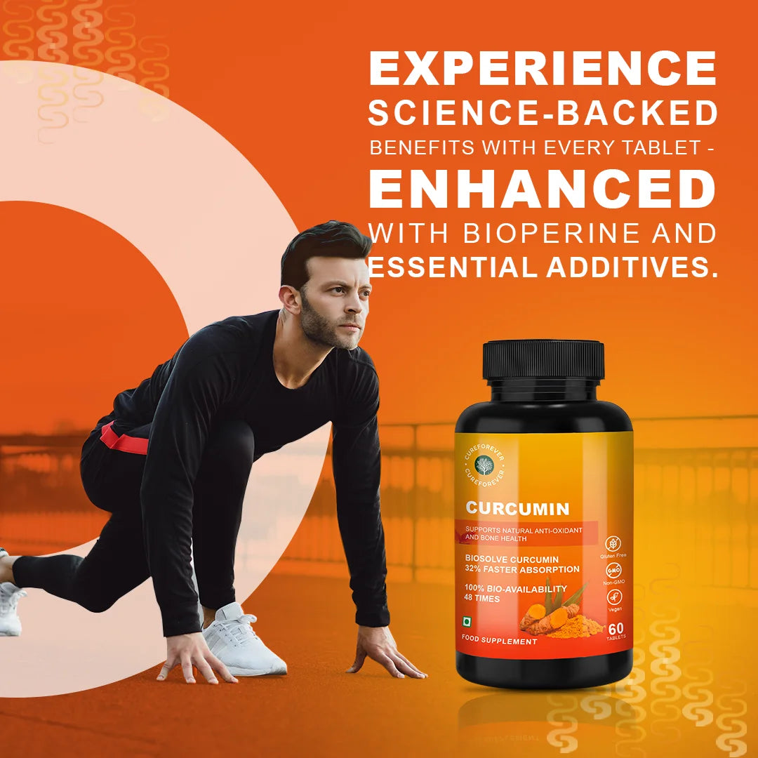CureForever - Curcumin tablets Water Soluble Curcumin 30% 600 mg + Bio ...